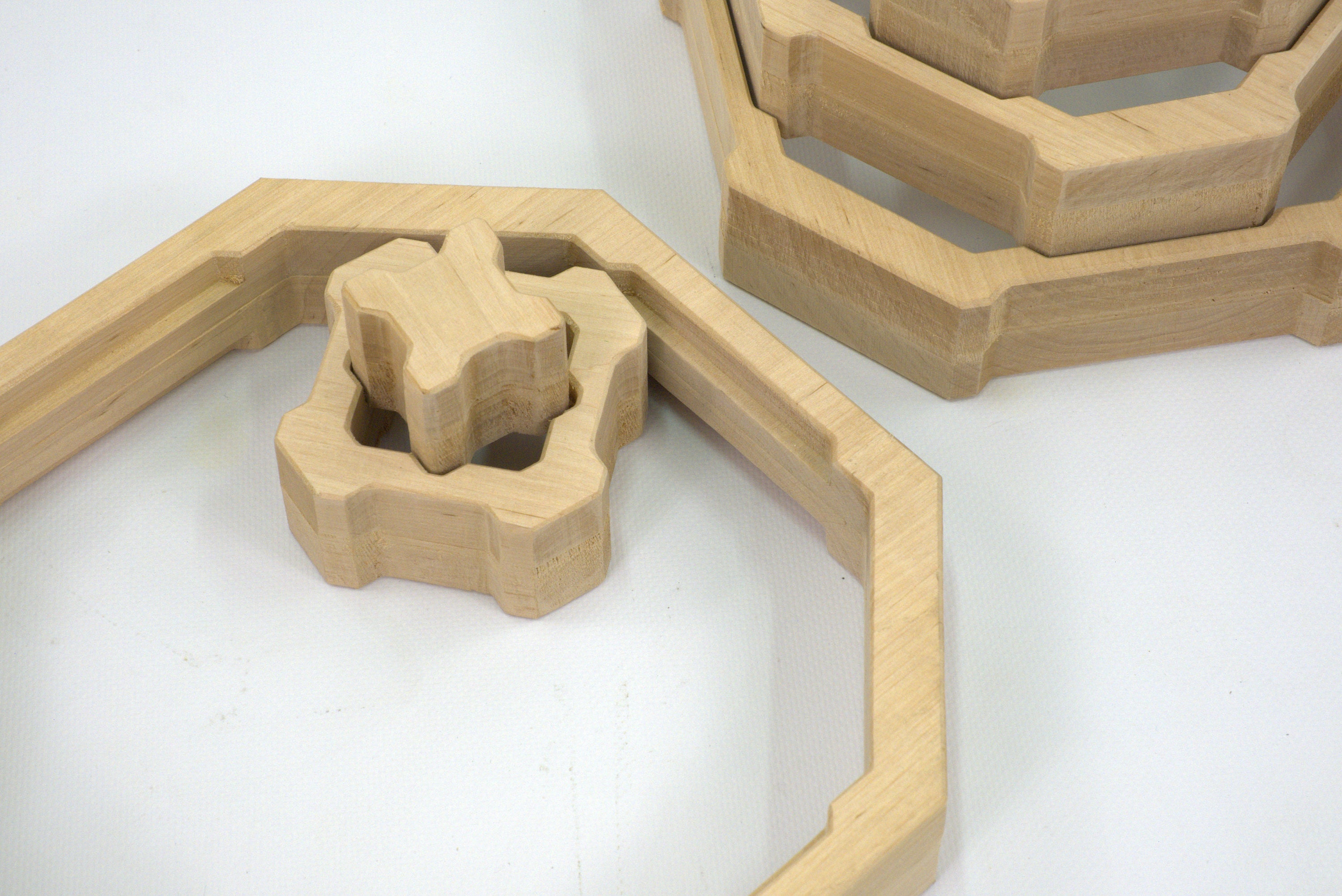 Wooden Stacking Pyramid Shape Sorter. Educational Toddler Toys - Etsy