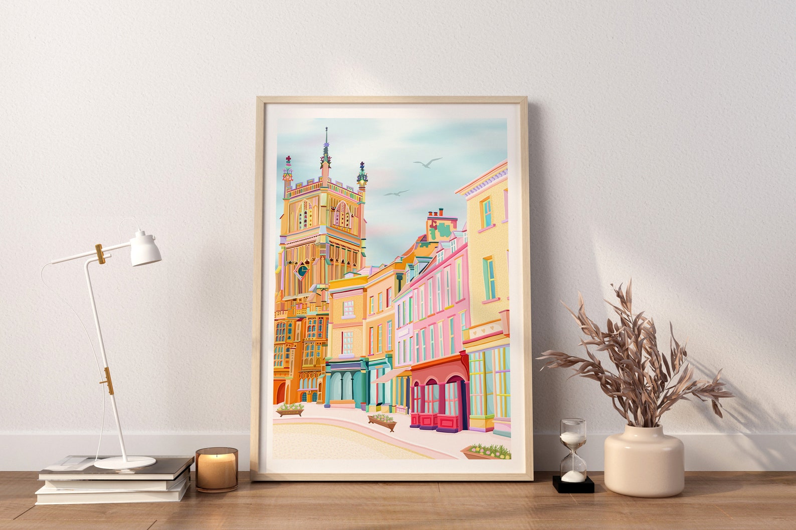 Cirencester Market Place Print, the Cotswolds Home Décor, Cotswolds ...