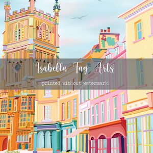 Cirencester Market Place Print, the Cotswolds Home Décor, Cotswolds ...