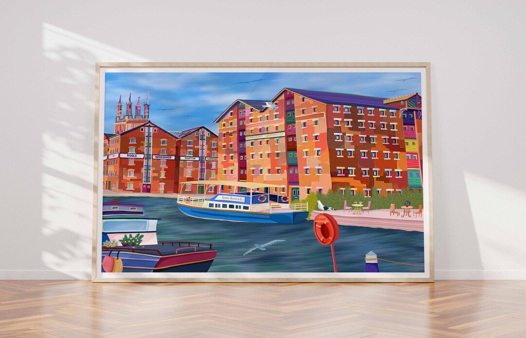Gloucester Docks Llanthony Warehouse Print, Biddle & Shipton Warehouse ...