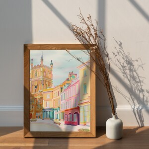 Cirencester Market Place Print, the Cotswolds Home Décor, Cotswolds ...