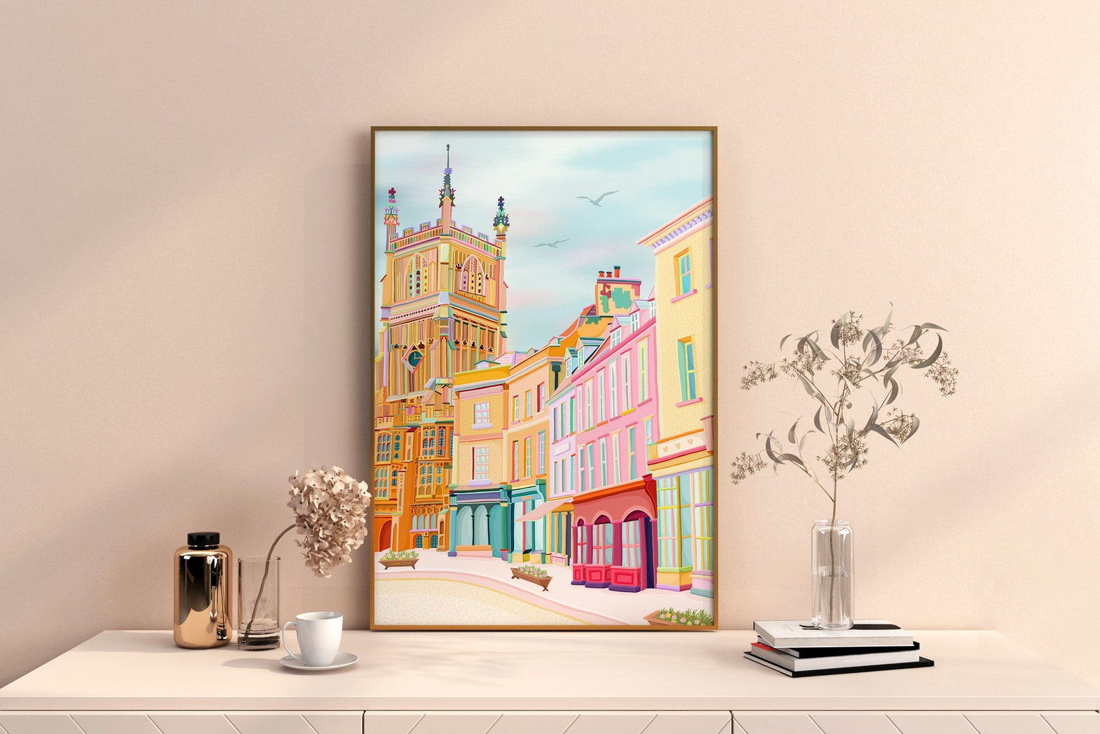 Cirencester Market Place Print, the Cotswolds Home Décor, Cotswolds ...