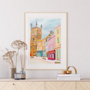 Cirencester Market Place Print, the Cotswolds Home Décor, Cotswolds ...