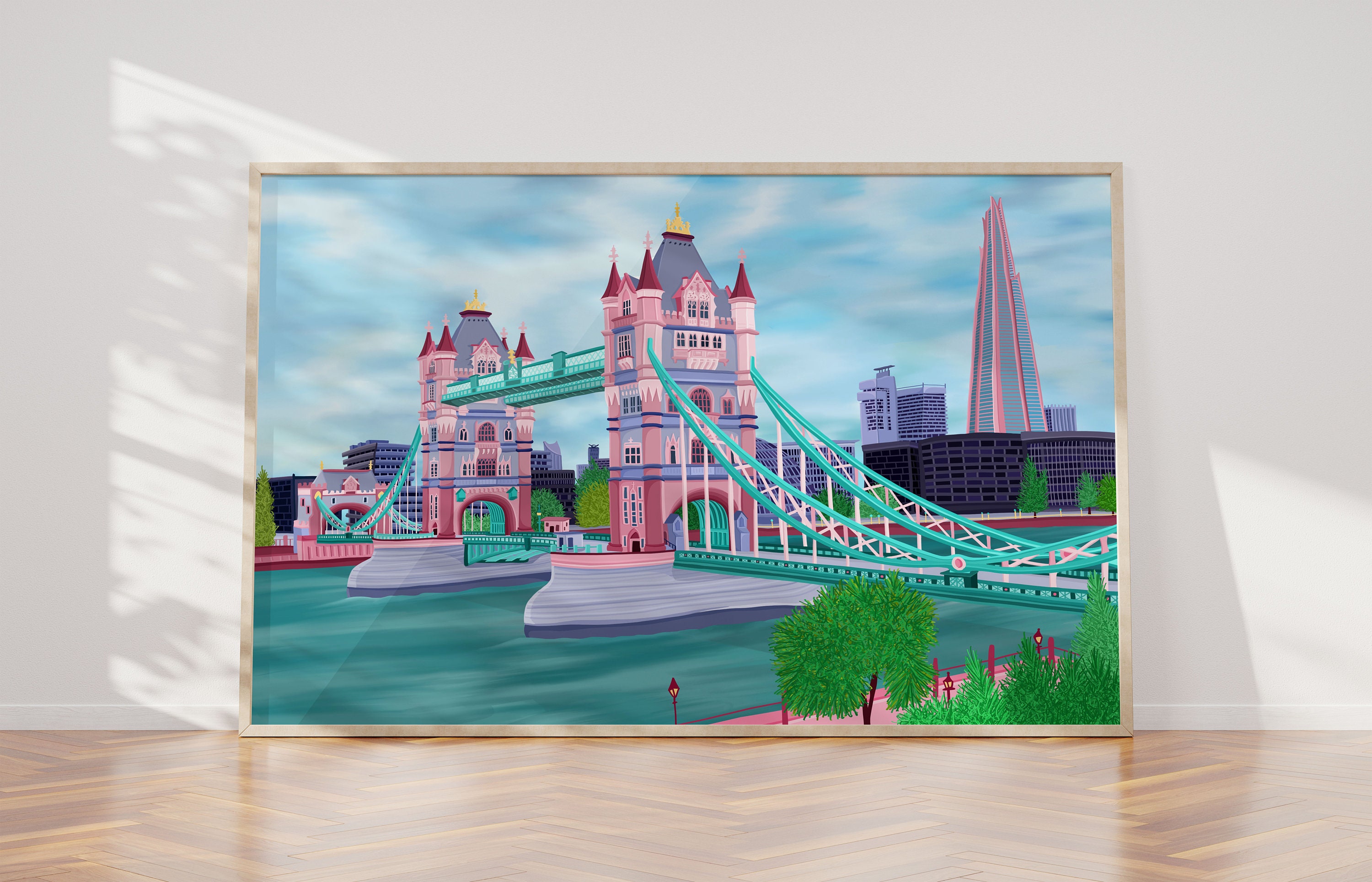 London Tower Bridge Print, Tower Bridge Art, London Home Décor, UK Art ...
