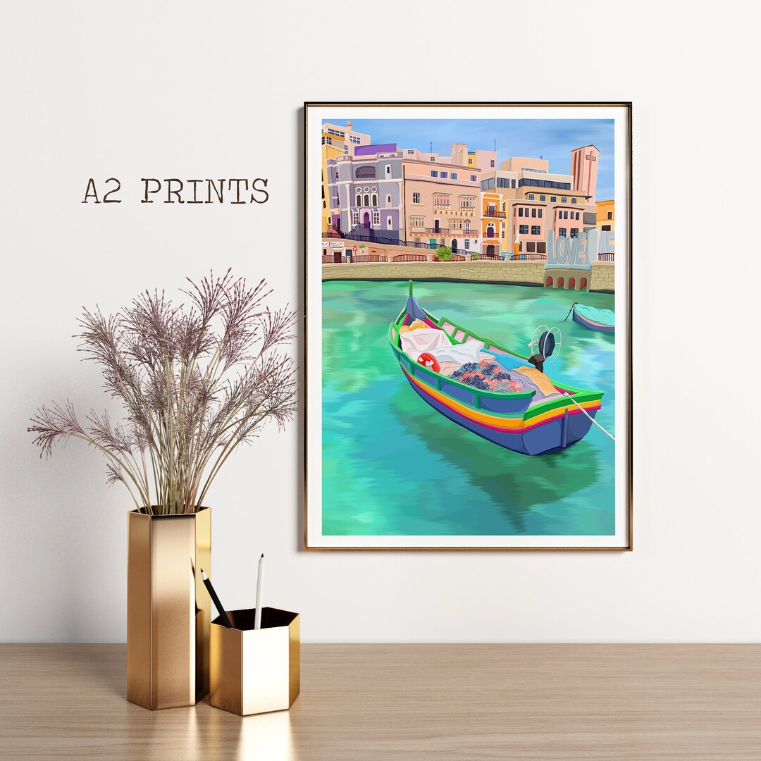 A2 Colourful and Unique Art Print, ANY DESIGN From My Shop, Large Scale ...
