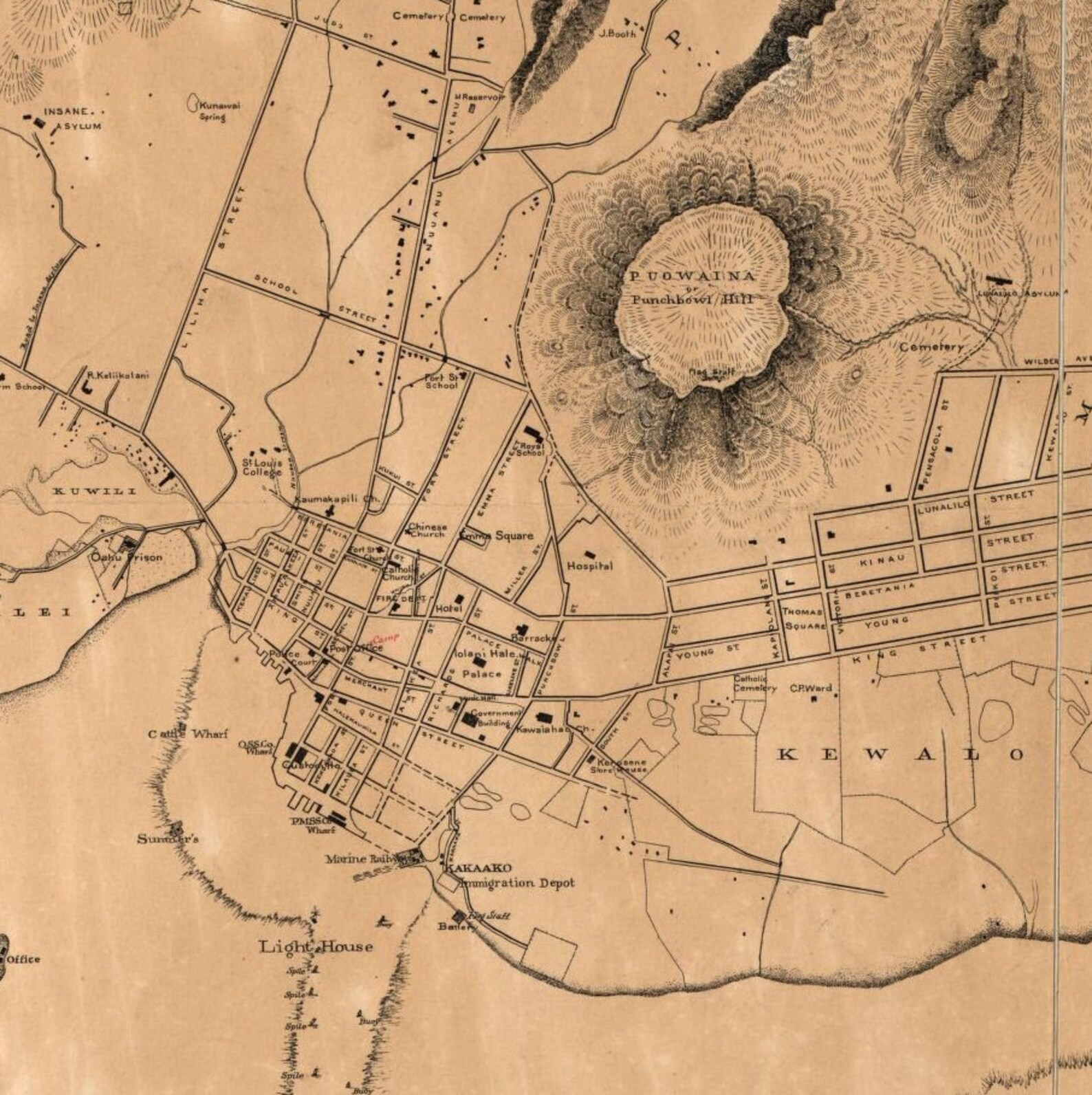 Old Map of Honolulu Map Set Vintage Honolulu Map Oʻahu Map - Etsy