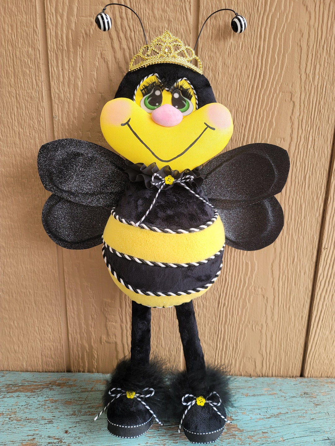 Bee Wreath Attachment, Summer, Spring, Bee Decor, Indoor, Outdoor ...