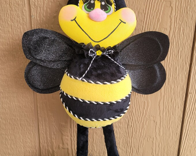 Bee Wreath Attachment, Summer, Spring, Bee Decor, Indoor, Outdoor ...