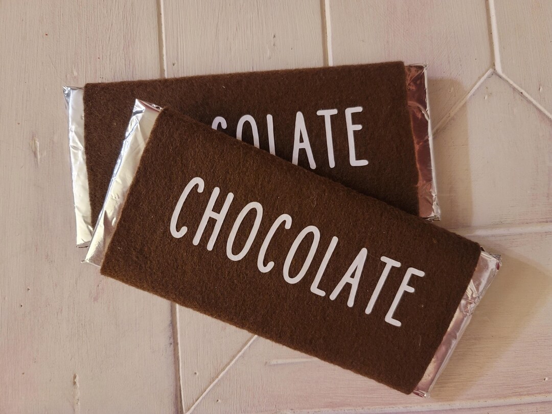 Set of 2 Fake Chocolate Bars: Tiered Tray Decor (6x3") - Etsy