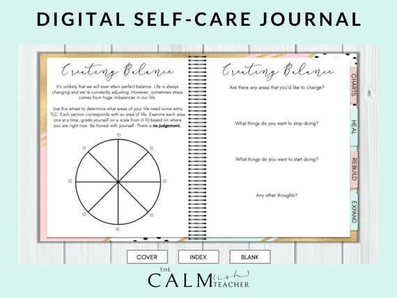 Digital Self Care Journal Wellness Journal Shadow Work - Etsy
