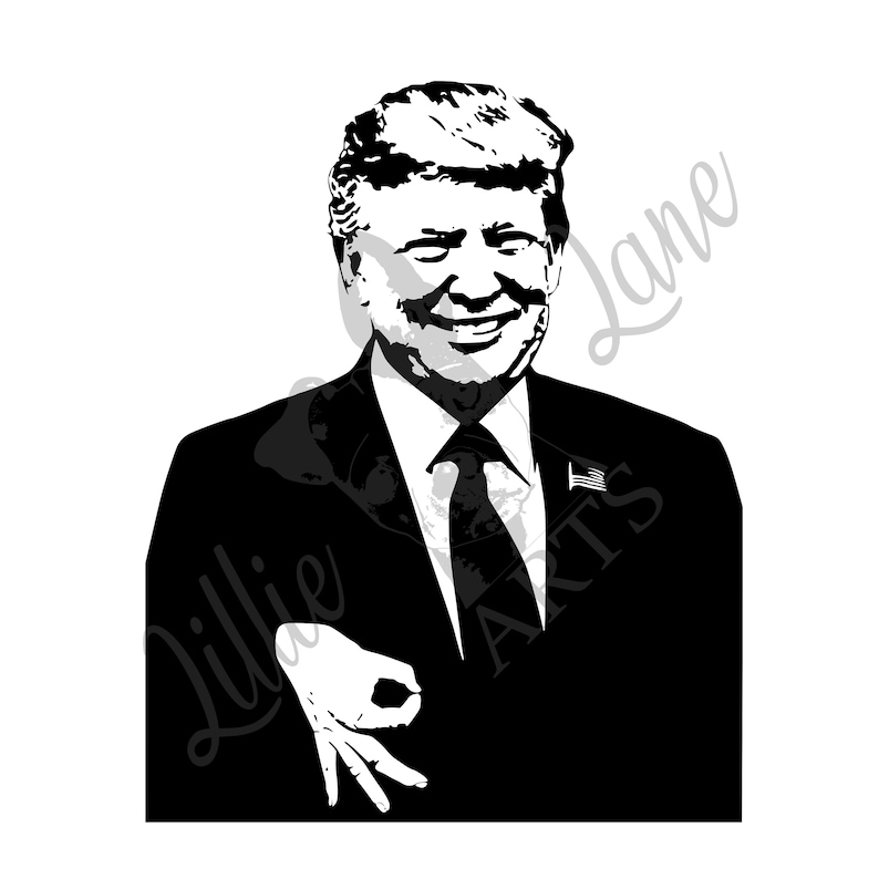 Donald Trump - Giving the Ball Gazer / PNG Jpg EPS SVG File Clipart ...