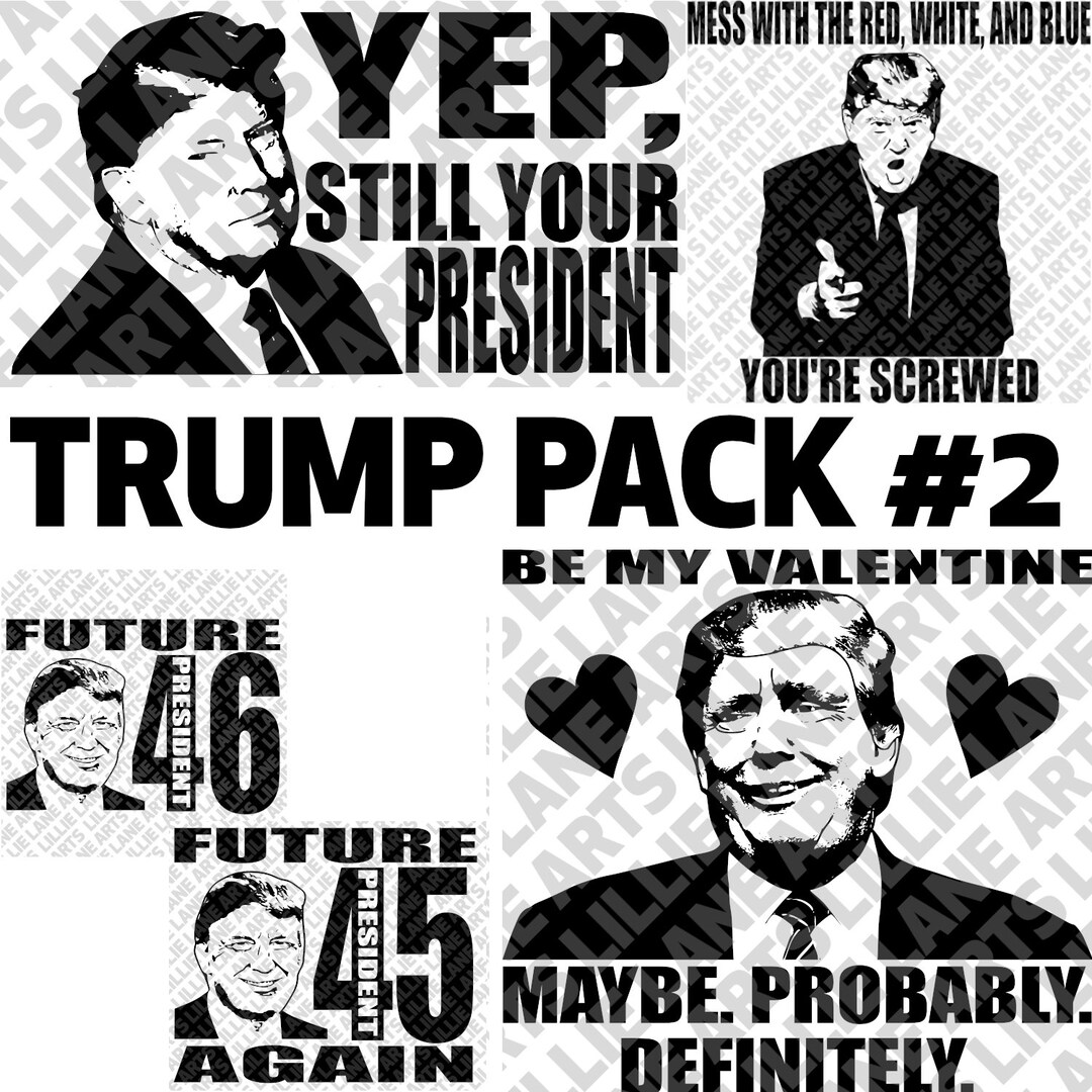 The Donald Trump Pack - Edition 2 / SVG Png Jpg EPS File Clipart Vector ...