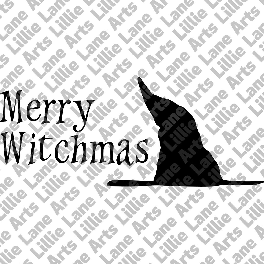 Merry Witchmas / SVG File Clipart Vector for Cricut or Silhouette - Etsy