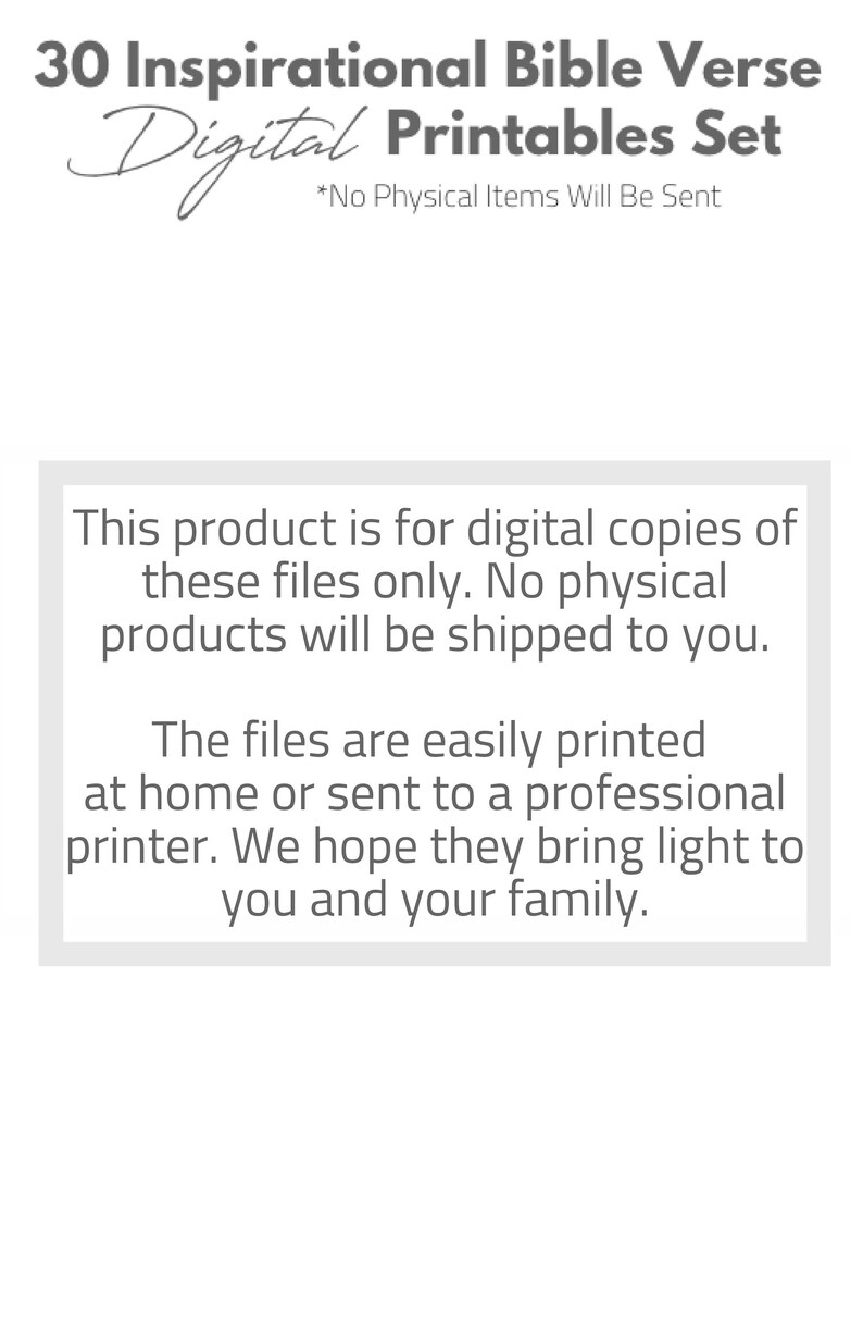 30 Bible Verse Printables BUNDLE (cool Blue) *instant Download* - Etsy