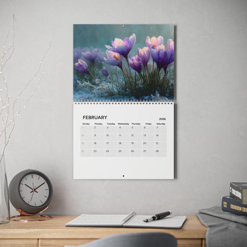Nature Calendar 2026 Wall Calendar Seasonal Landscape Art Paintings - Etsy