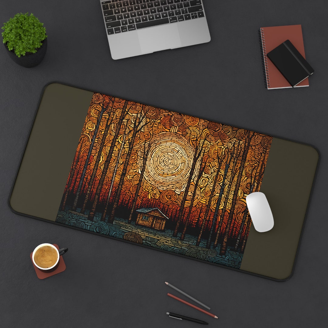 Desk Mat Cubicle Decor Home Office Supplies Keyboard Mat Desk Topper ...