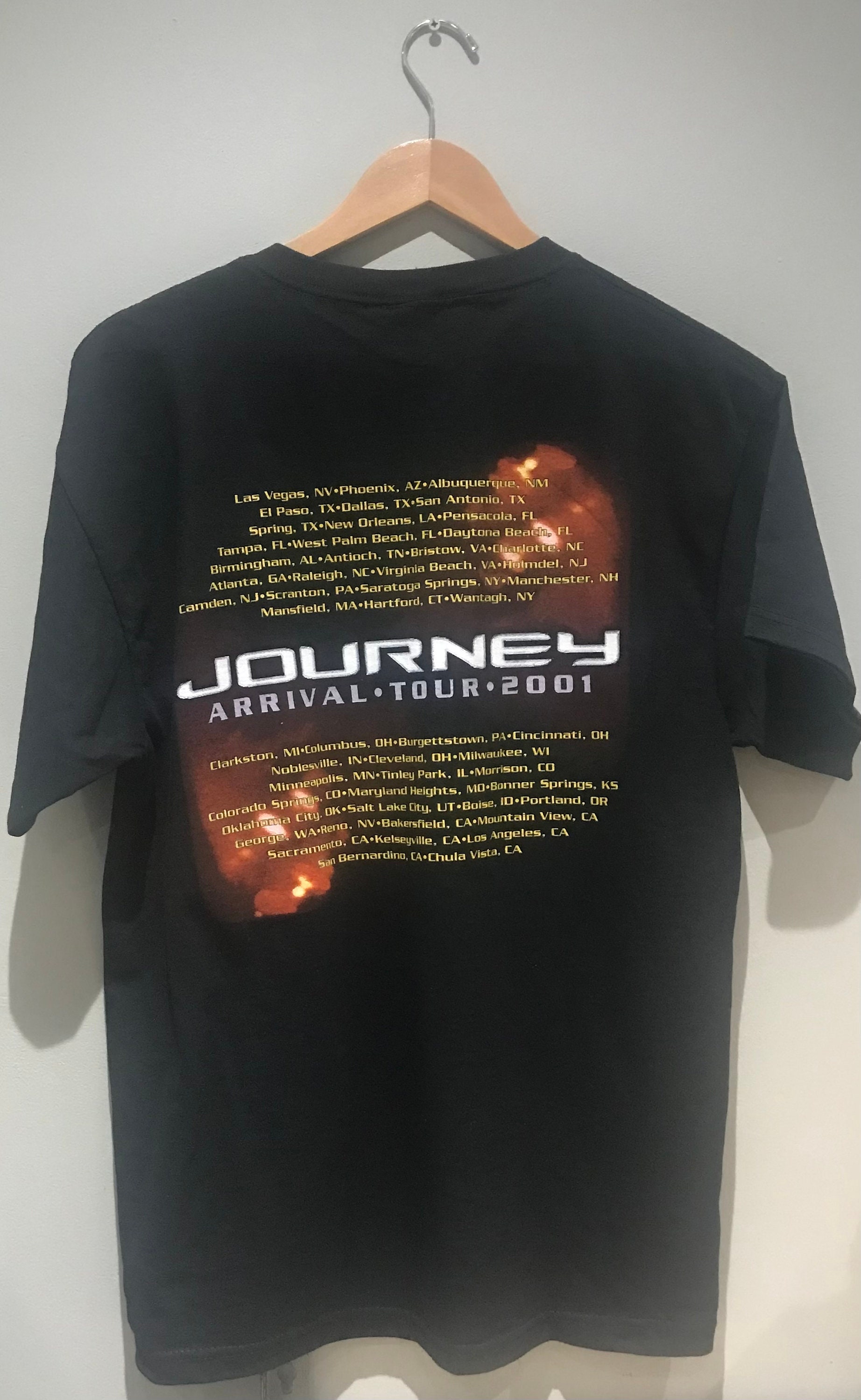 JOURNEY T Shirt Vintage ARRIVAL TOUR 2001