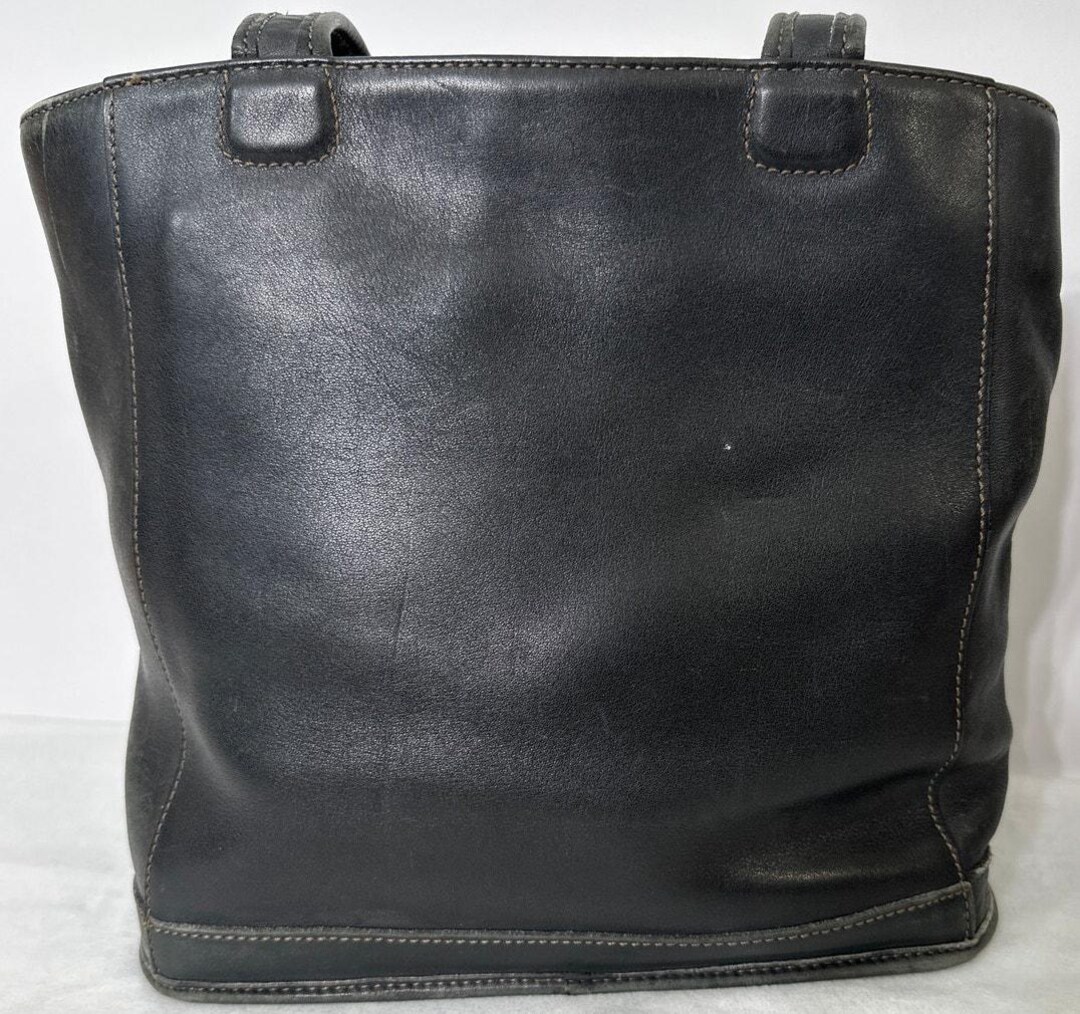 COACH Vintage 2000s Y2K Leather Bucket Tote Legacy Bleeker Bag B0D-9305 ...