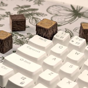 Realistic Log Block Keycap, Voxel-inspired Artisan Keycap, Nature ...