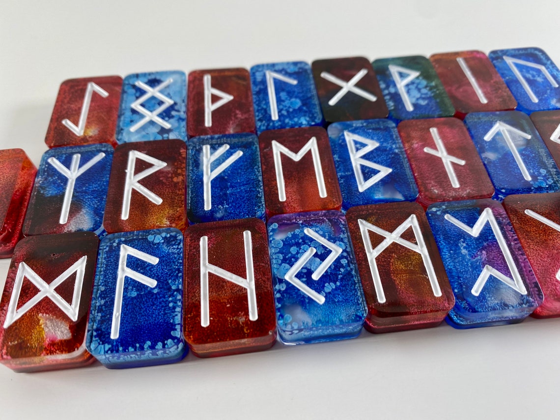 Fire and Ice Rune Set Element Rune Set Fire and Water Rune | Etsy