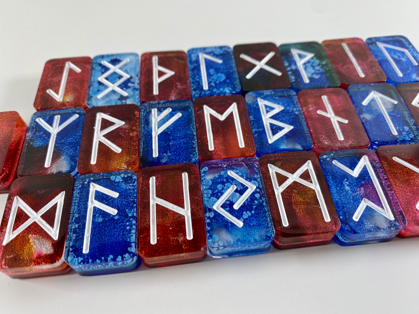 Fire and Ice Rune Set Element Rune Set Fire and Water Rune - Etsy