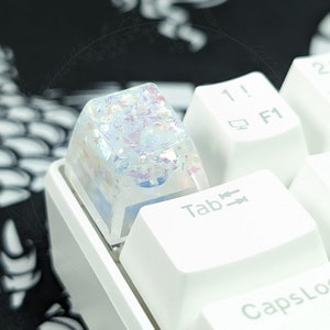 Holographic Glitter Resin Artisan Keycap: OEM SA Escape Key - Etsy