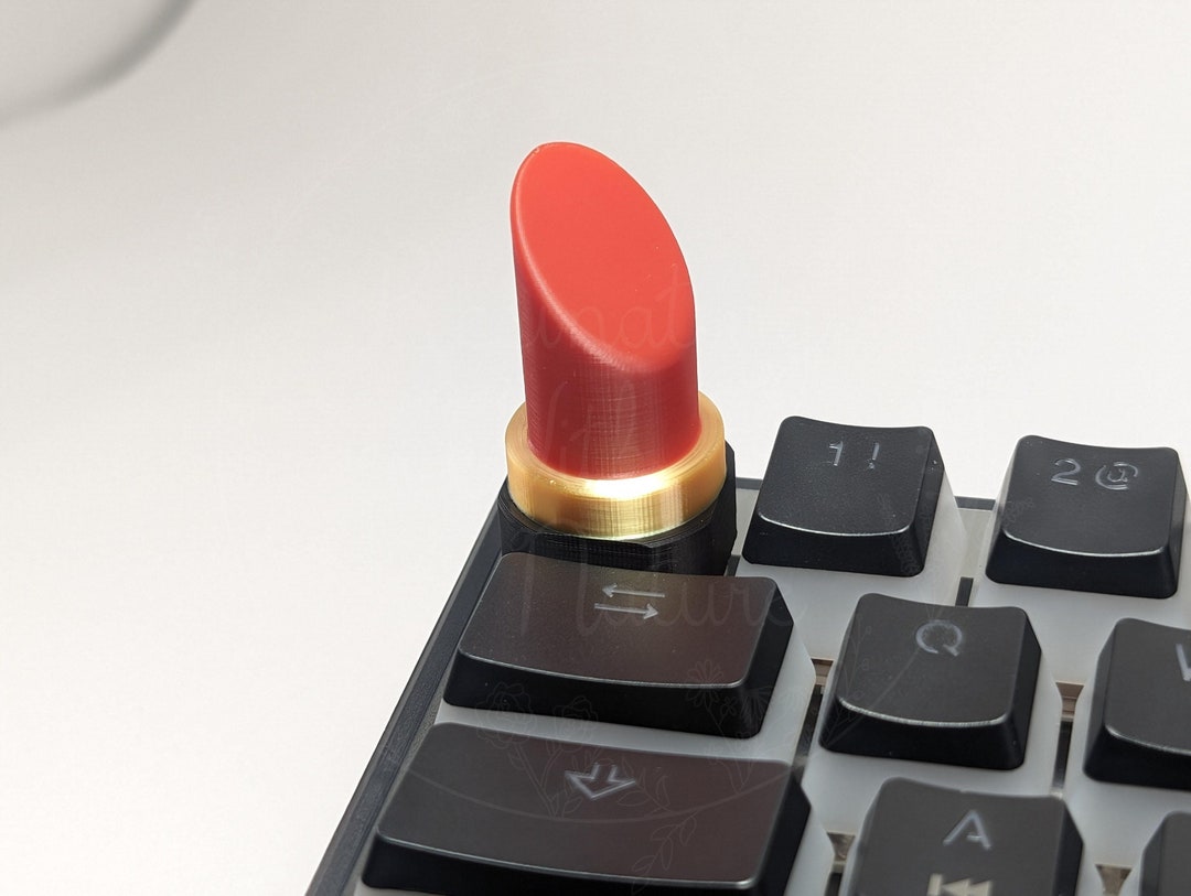 Red Gold Lipstick Keycap, Makeup Inspired, 3D Printed, Budget, Escape ...