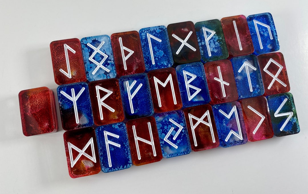Fire and Ice Rune Set, Element Rune Set, Fire and Water Rune Set - Etsy