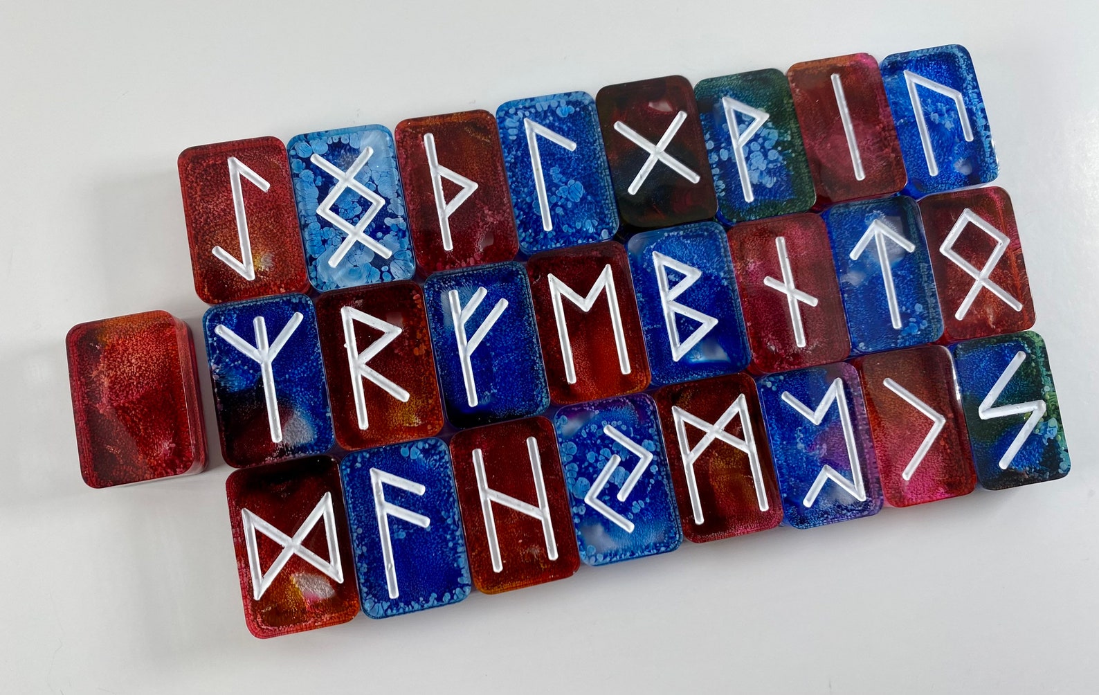 Fire and Ice Rune Set Element Rune Set Fire and Water Rune - Etsy