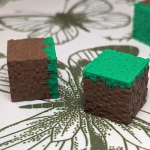 Pixel Grass Block Keycap: Voxel Artisan Keyboard Accent - Etsy