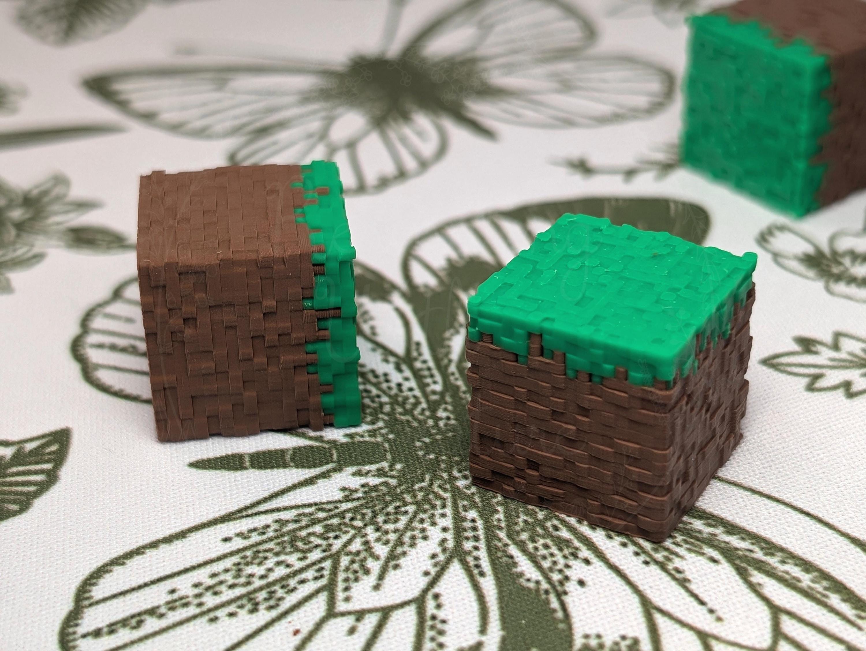 Pixel Grass Block Keycap: Voxel Artisan Keyboard Accent - Etsy