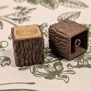 Realistic Log Block Keycap, Voxel-inspired Artisan Keycap, Nature ...