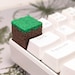 Pixel Grass Block Keycap: Voxel Artisan Keyboard Accent - Etsy