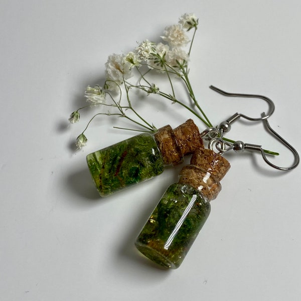 Moss Green Earrings - Etsy