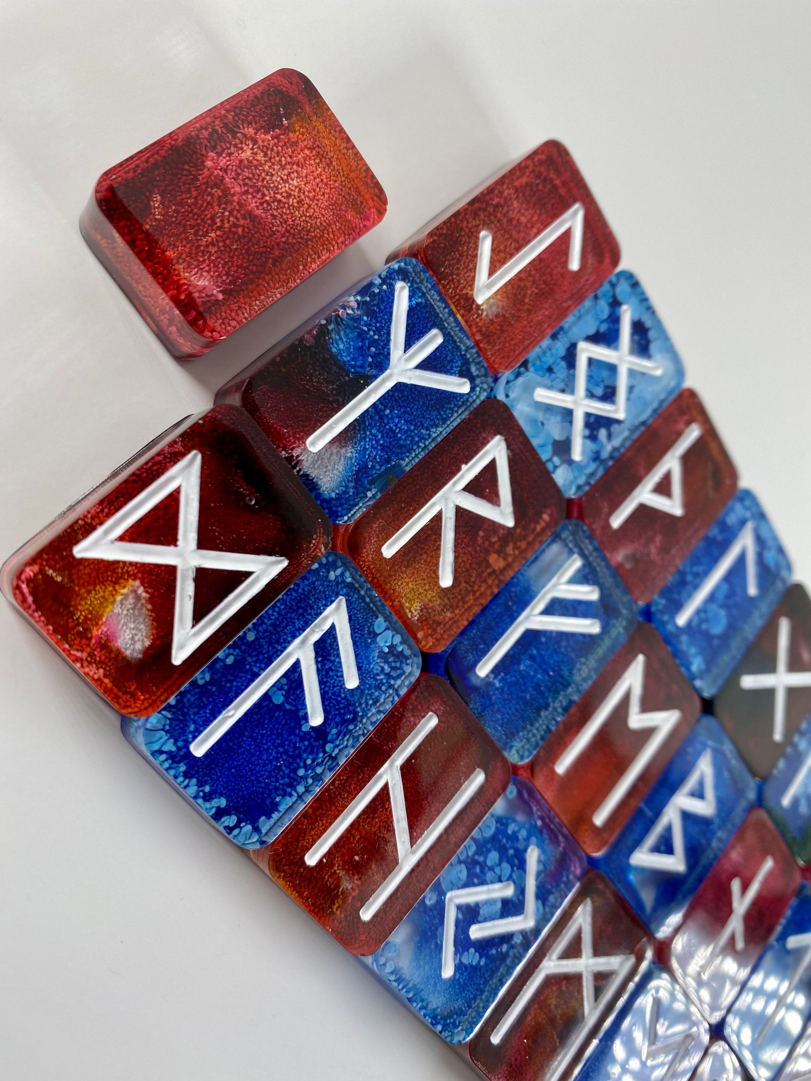 Fire and Ice Rune Set Element Rune Set Fire and Water Rune - Etsy