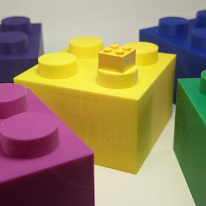 XL 5x Scale Toy Brick, 3D Printed Building Block, Oversized Novelty Toy ...