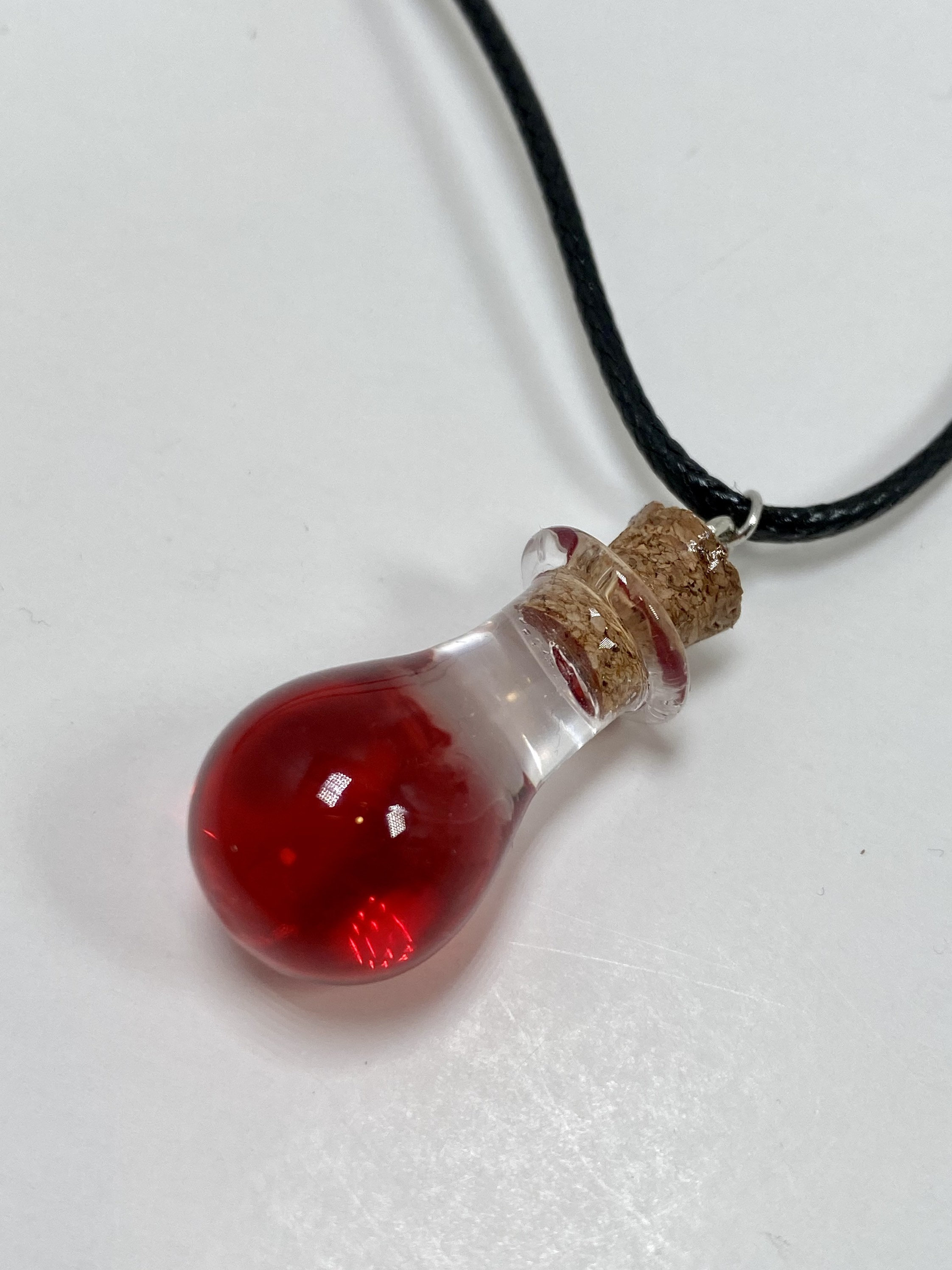 Potion Bottle Necklace Health Potion Necklace Blood Necklace - Etsy