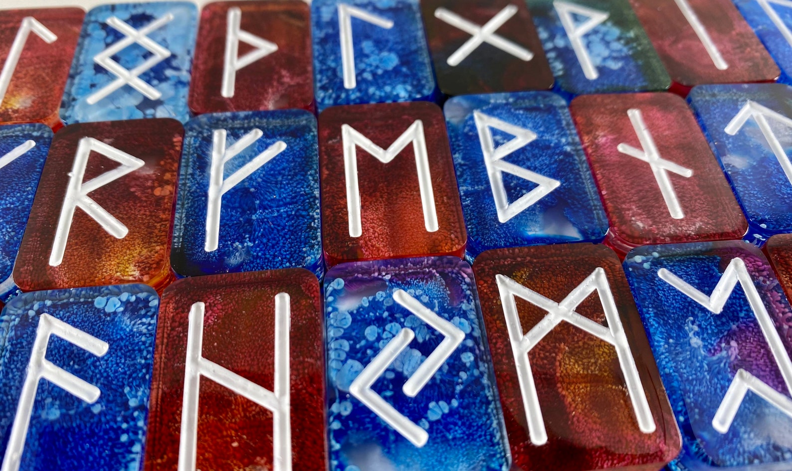 Fire and Ice Rune Set Element Rune Set Fire and Water Rune - Etsy