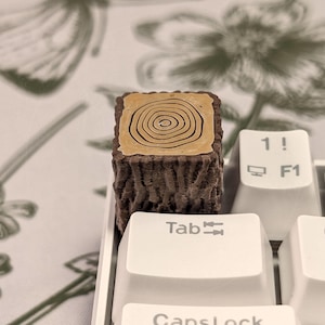 Realistic Log Block Keycap, Voxel-inspired Artisan Keycap, Nature ...