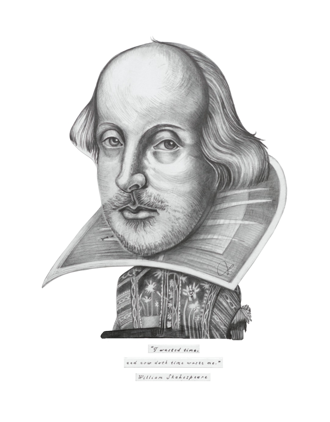 William Shakespeare Original Drawing - Etsy
