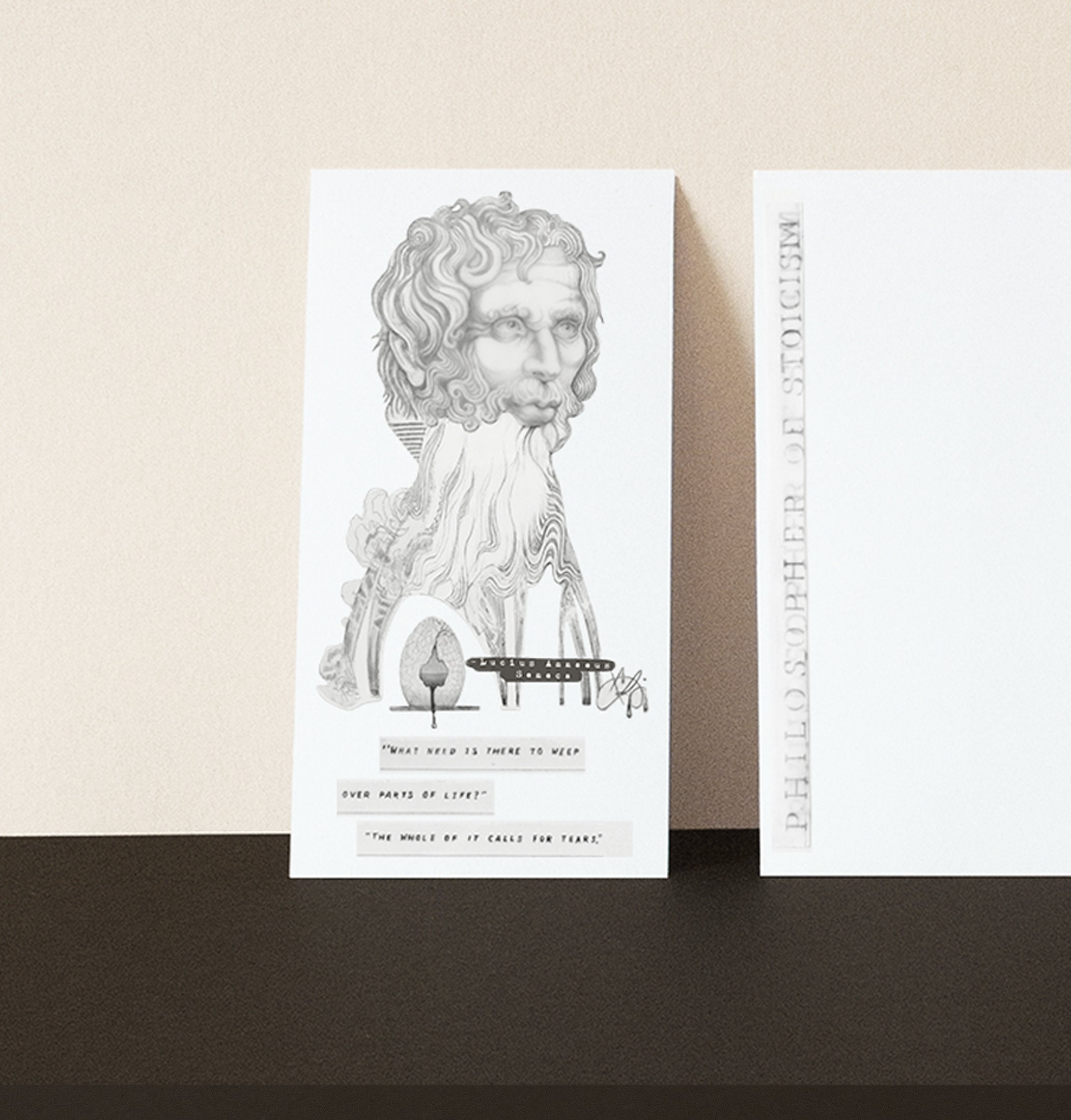 Seneca Philosopher 4x8 Greeting Cards Mindfulness Cards - Etsy