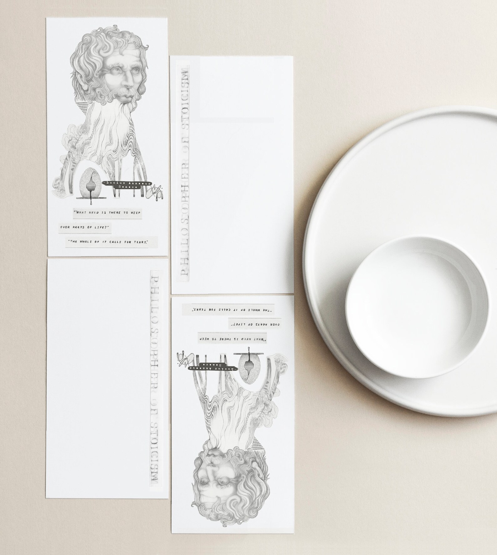 Seneca Philosopher 4x8 Greeting Cards Mindfulness Cards - Etsy
