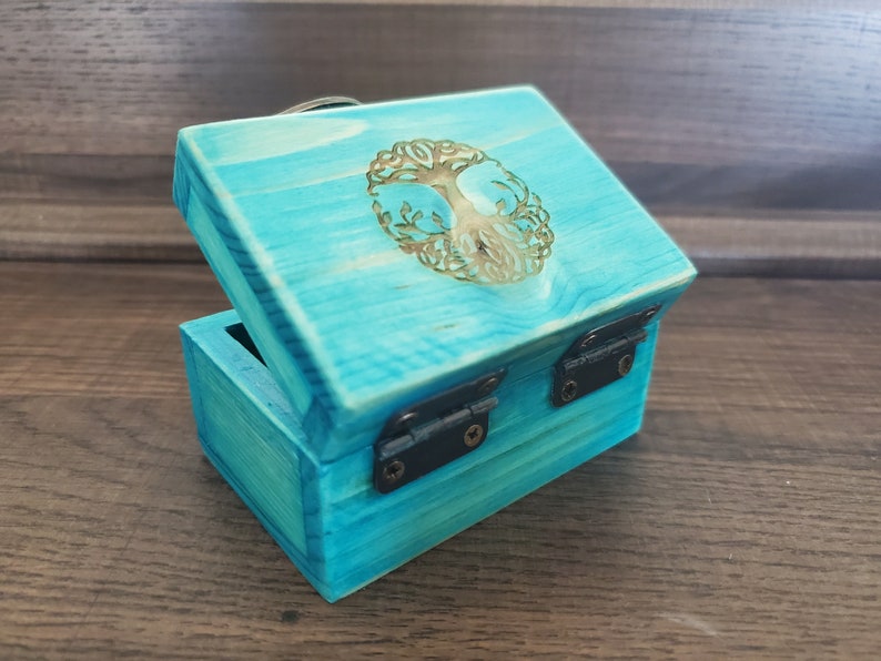 Turtle Trinket Box Wooden Jewelry Box. Nautical Sea Turtle | Etsy