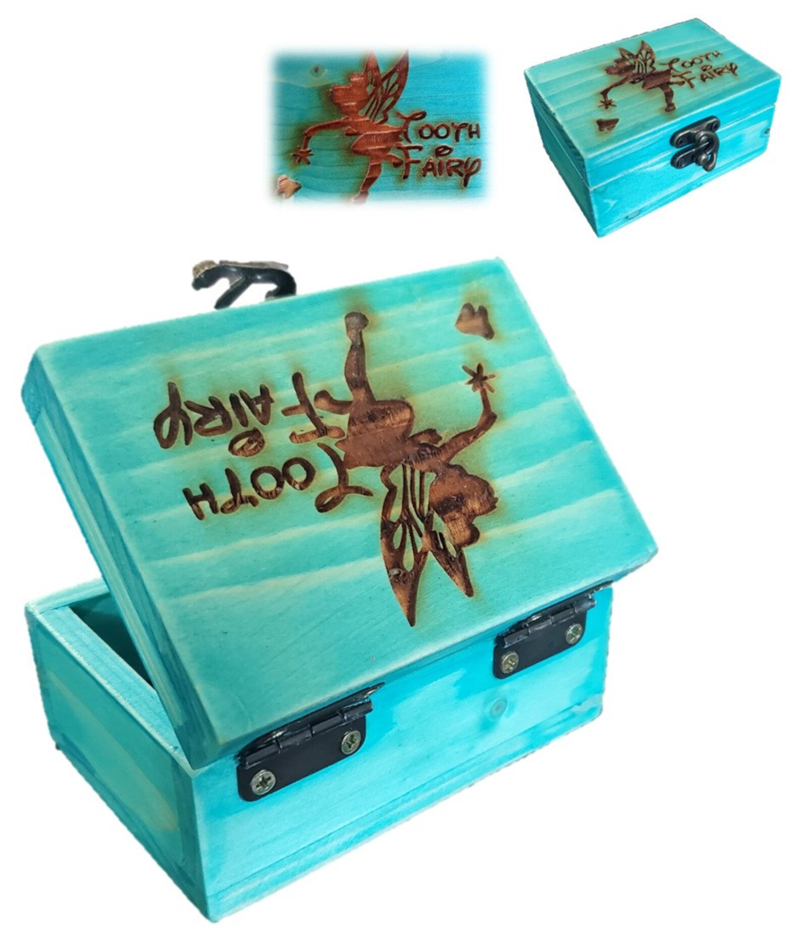 Turtle Trinket Box Wooden Jewelry Box. Nautical Sea Turtle | Etsy