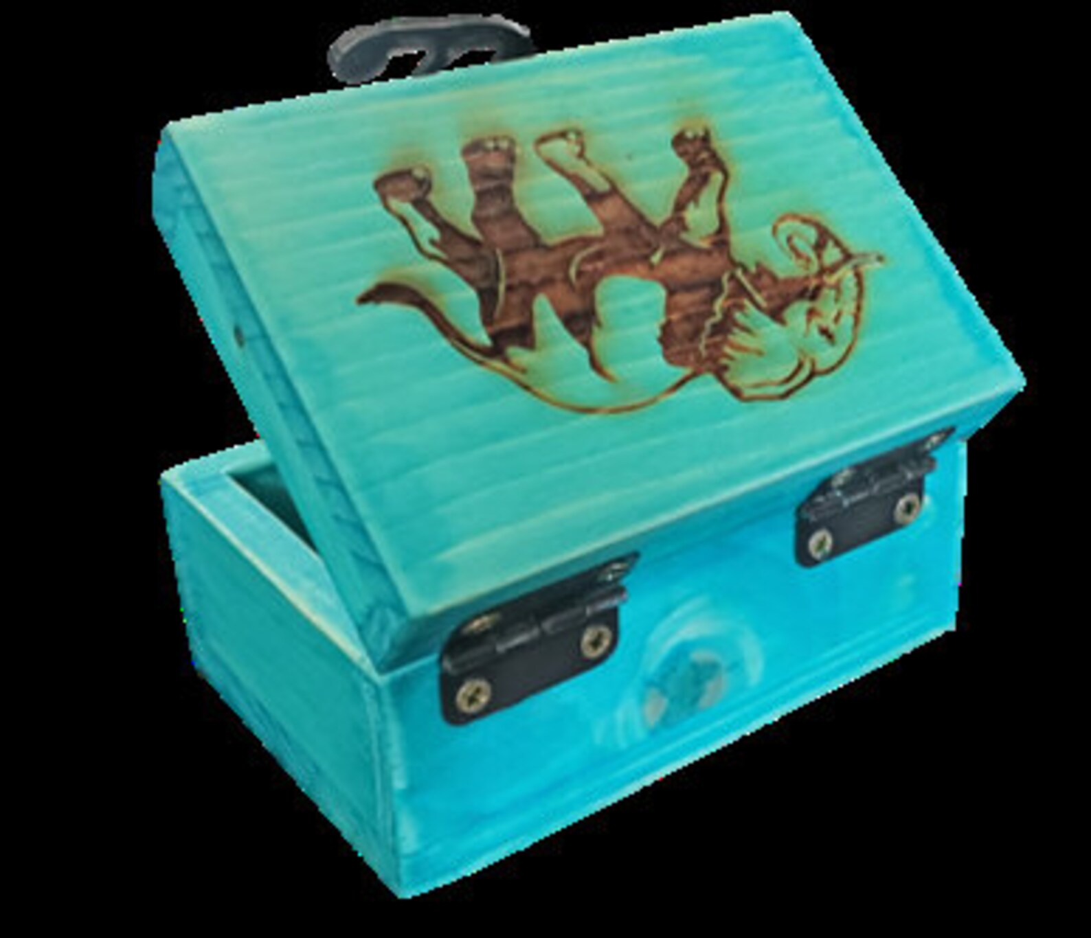 Turtle Trinket Box Wooden Jewelry Box. Nautical Sea Turtle | Etsy