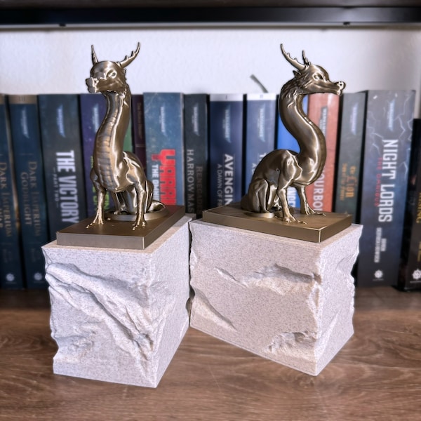 Dragon Bookends - Etsy