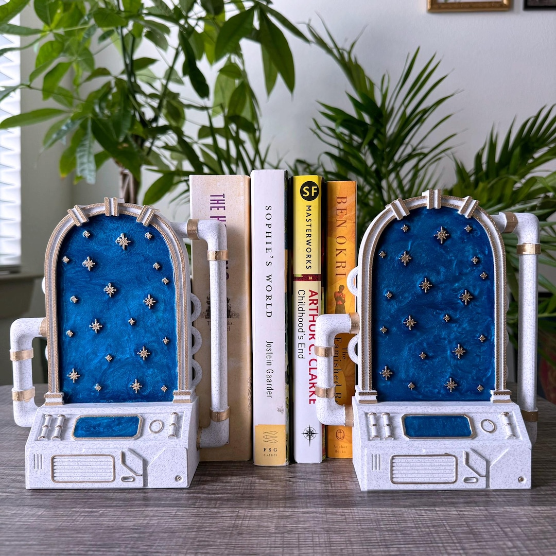 Steampunk Portal Bookends Looking Into Star Filled Void Sci-fi Bookend ...