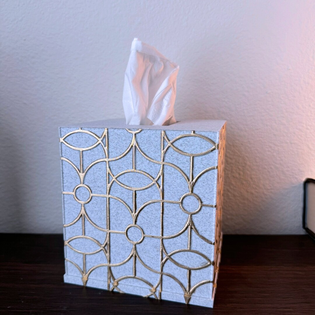 Art Deco Tissue Paper Box Cover - Tissue Box - Tissue Box Holder ...