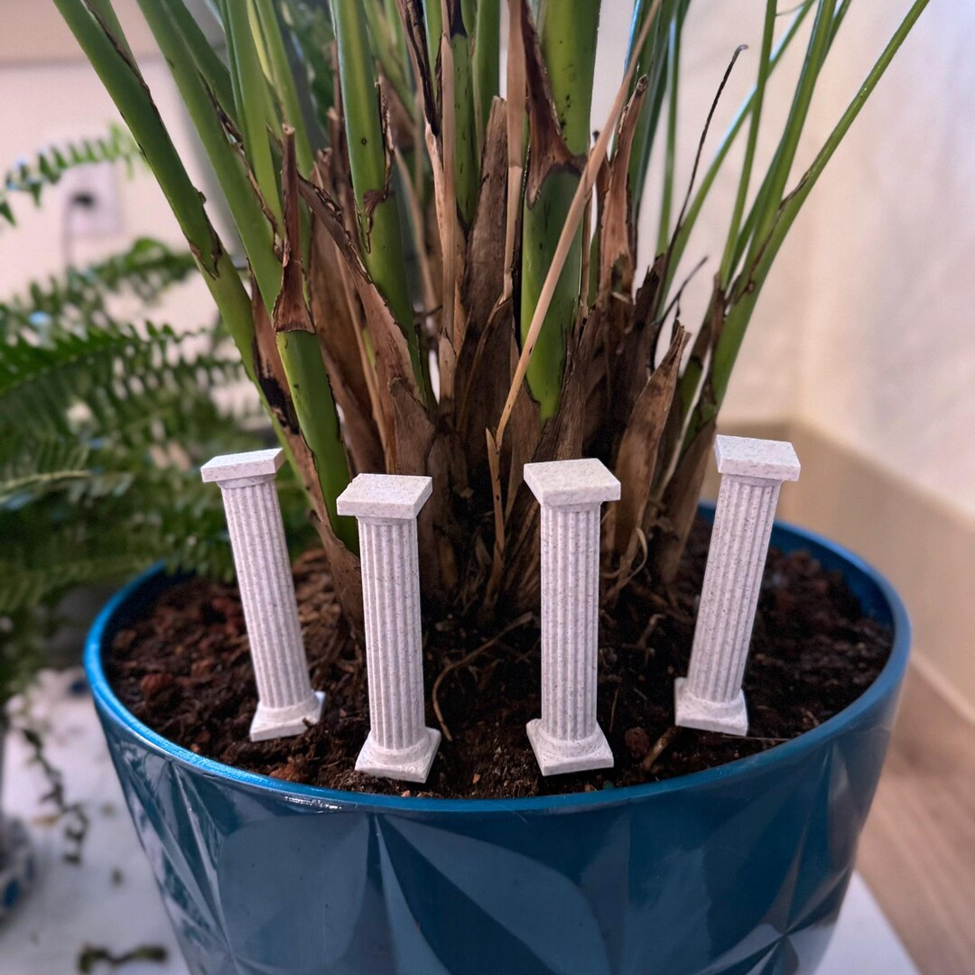 Greek Column Plant Stakes: Classical Planter Decor - Pack of 4 - Etsy
