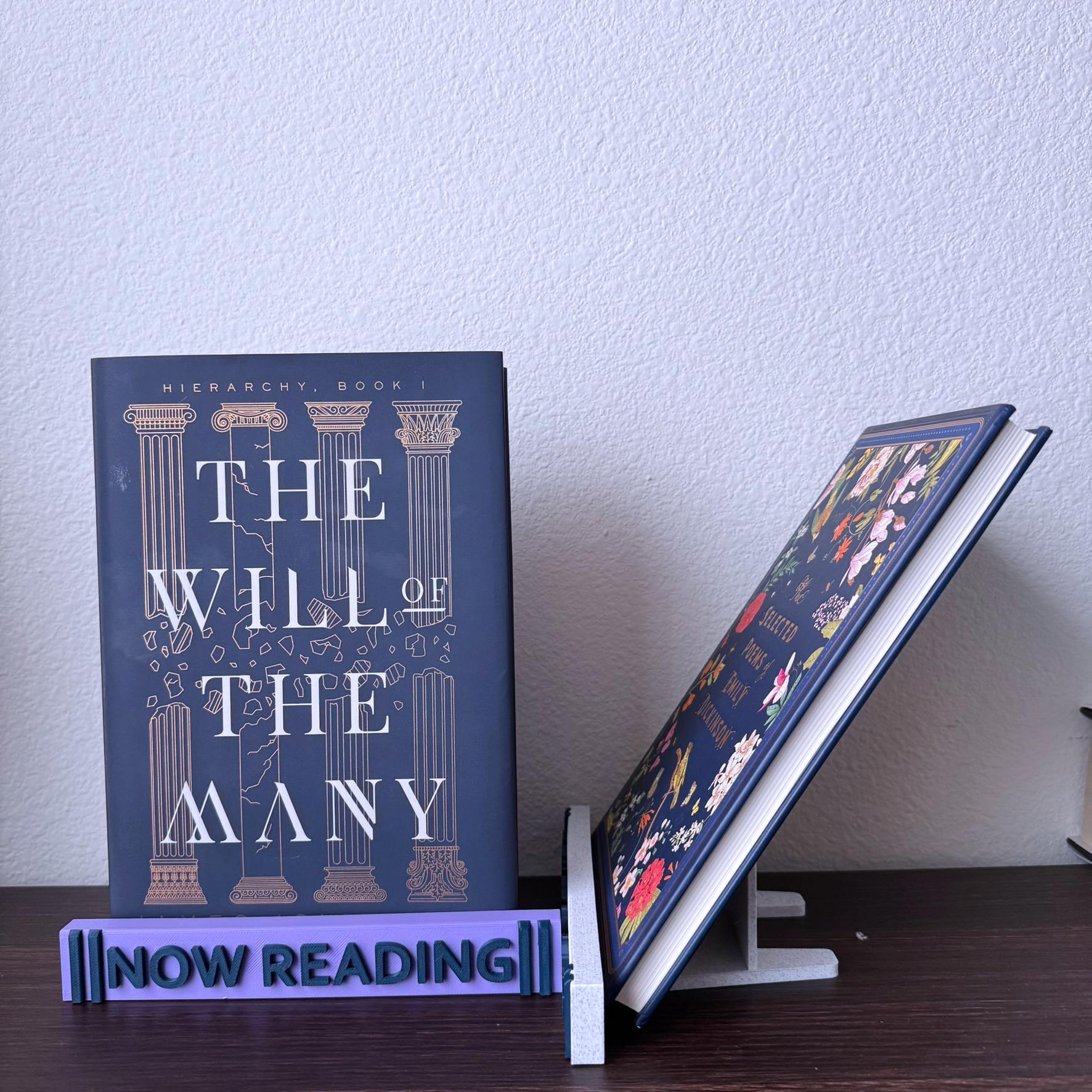 Now Reading Tabletop Book Stand - Currently Reading Book Holder With ...